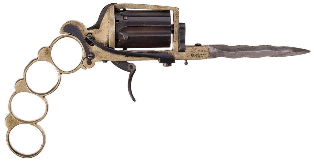 Dolne Apache Revolver 7 mm pinfire | Rock Island Auction