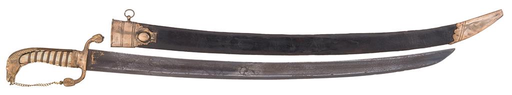 Fine European Horse Head Pommel Cutlass with Scabbard and Britis | Rock ...