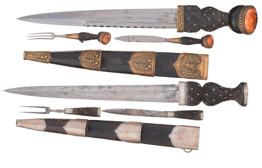 Two Scottish Dirk Sets with Accessories and Sheaths | Rock Island Auction