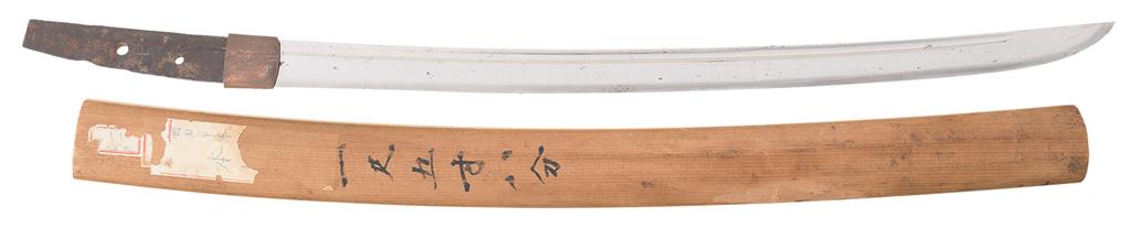 Signed Kodachi-Length Japanese Blade with Shirasaya Sheath | Rock ...