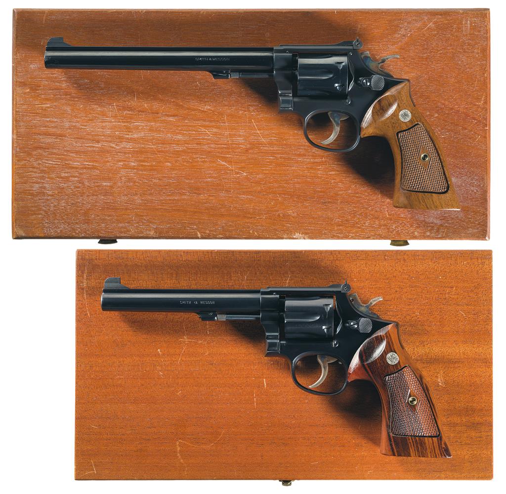 Two Smith & Wesson DA Revolvers w/ Cases | Rock Island Auction