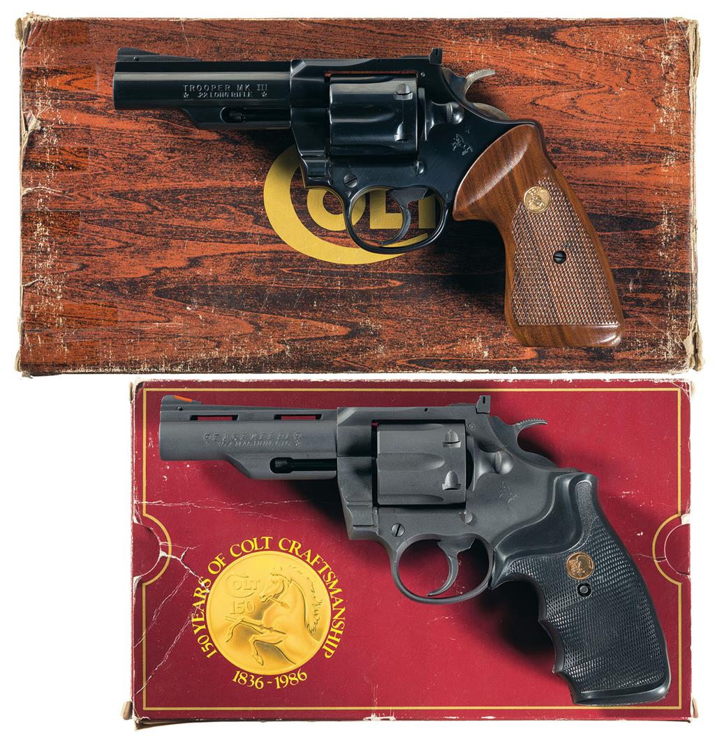 Two Colt DA Revolvers w/ Boxes | Rock Island Auction