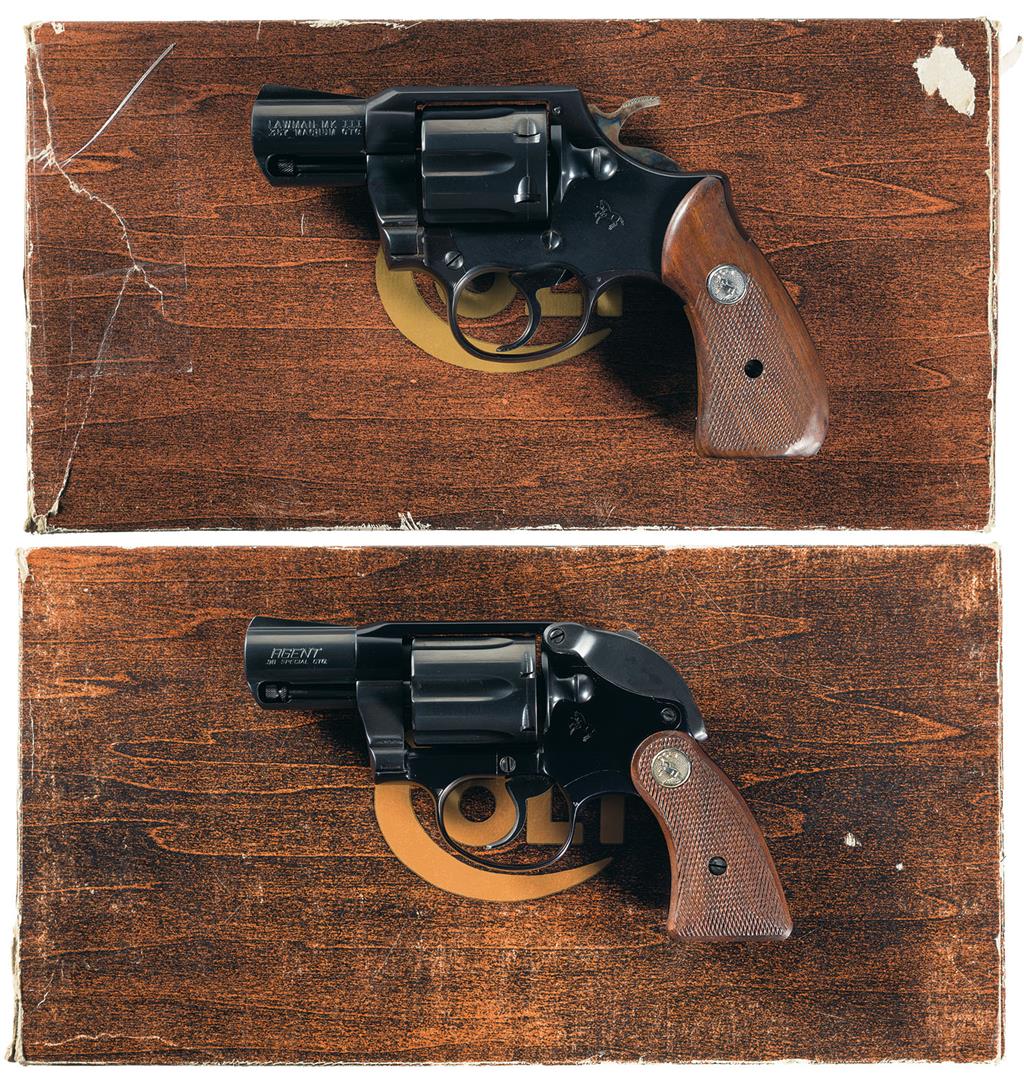 Two Colt DA Revolvers w/ Boxes | Rock Island Auction