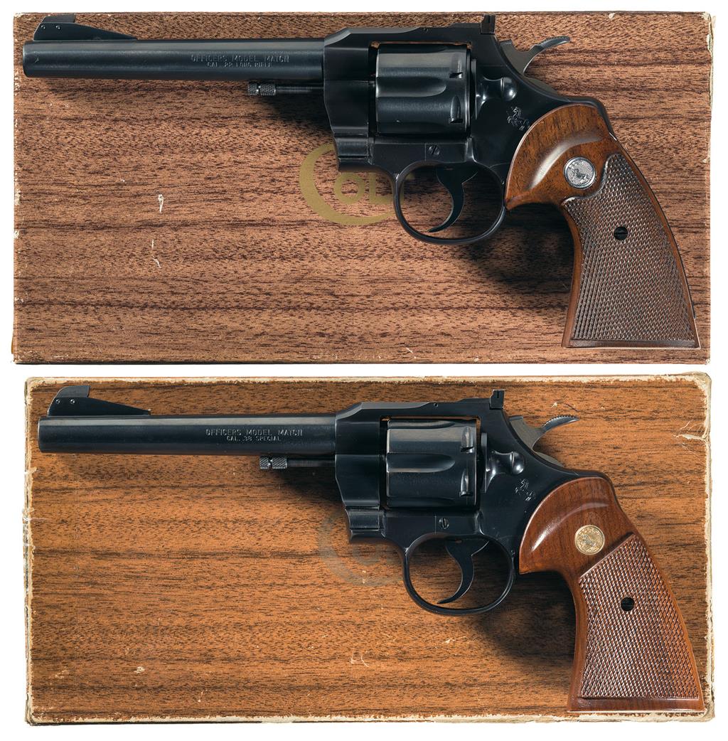 Two Colt DA Revolvers w/ Boxes | Rock Island Auction