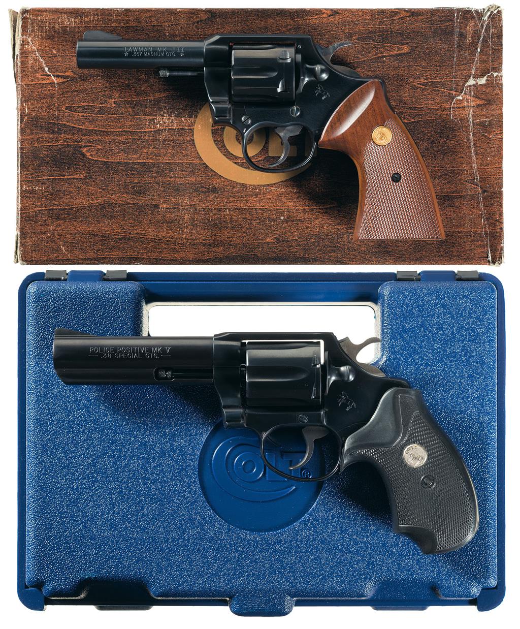 Two Colt DA Revolvers w/ Boxes | Rock Island Auction