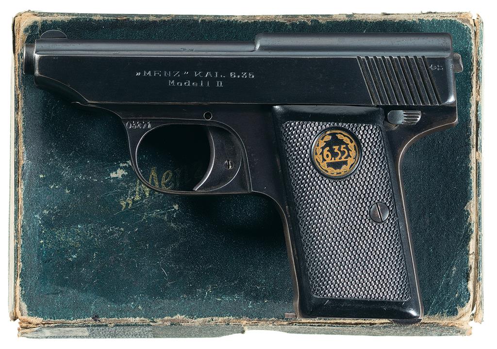 Menz August Ii Pistol 6.35 mm auto | Rock Island Auction