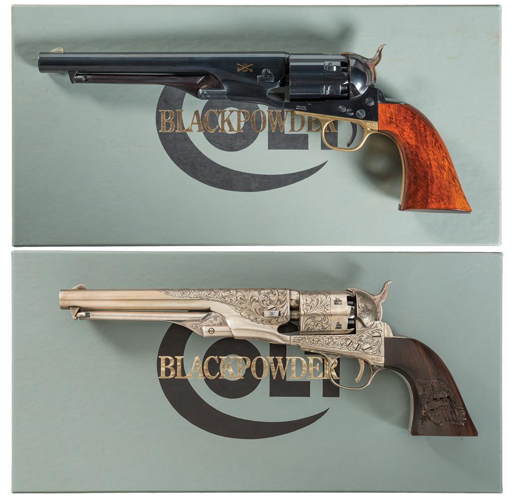 Two Colt Black Powder Series Percussion Revolvers w/ Boxes | Rock ...