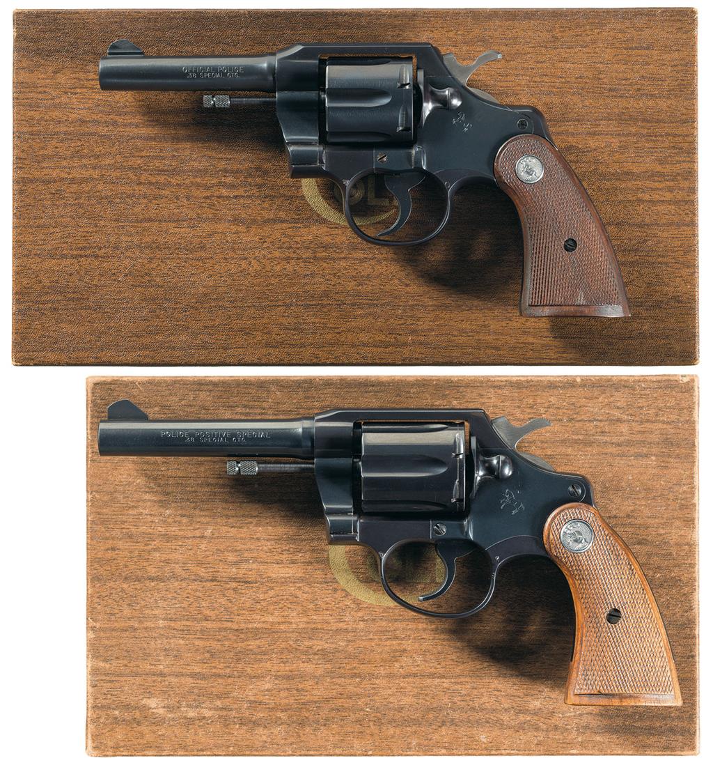Two Colt DA Revolvers w/ Boxes | Rock Island Auction