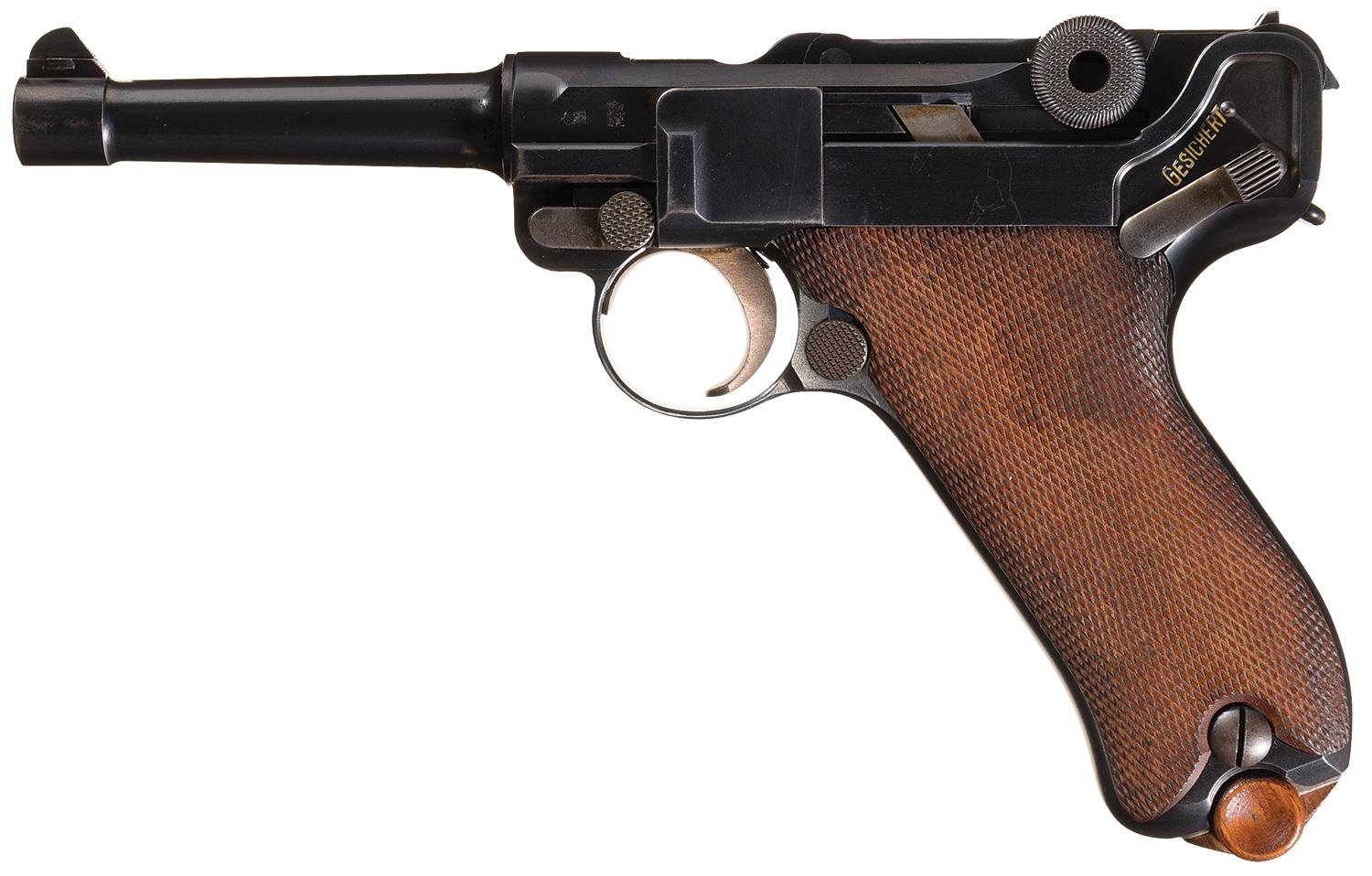 Rare DWM Model 1908 Commercial Navy Proofed Luger Pistol | Rock Island ...