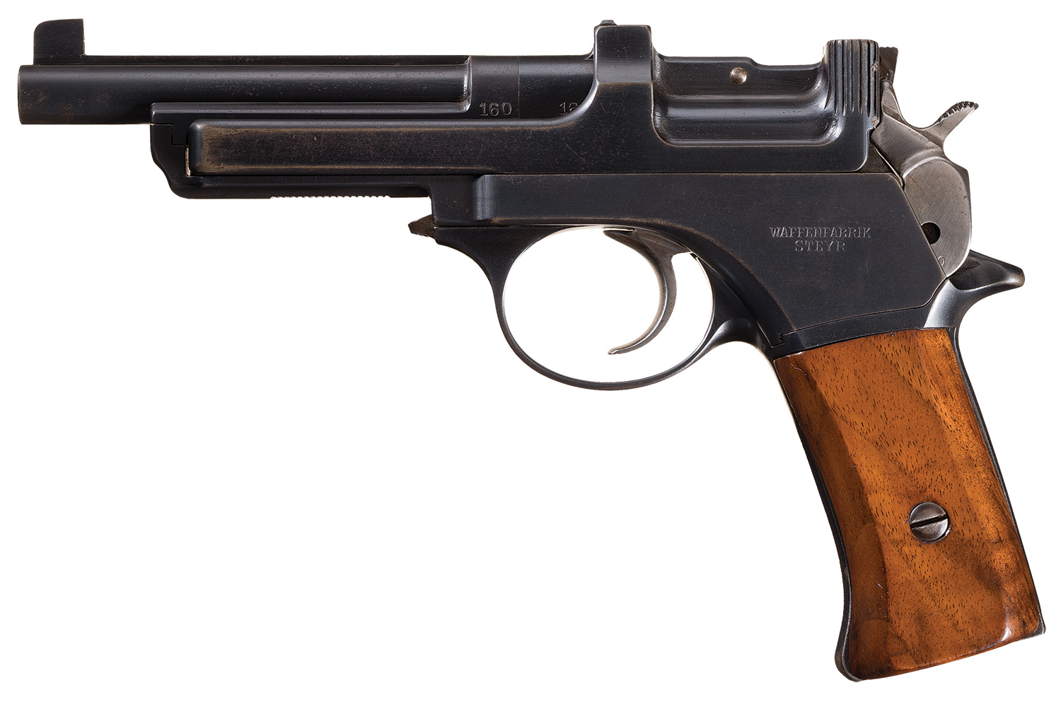 Scarce Steyr Model 1901 Mannlicher Semi-Automatic Pistol | Rock Island ...