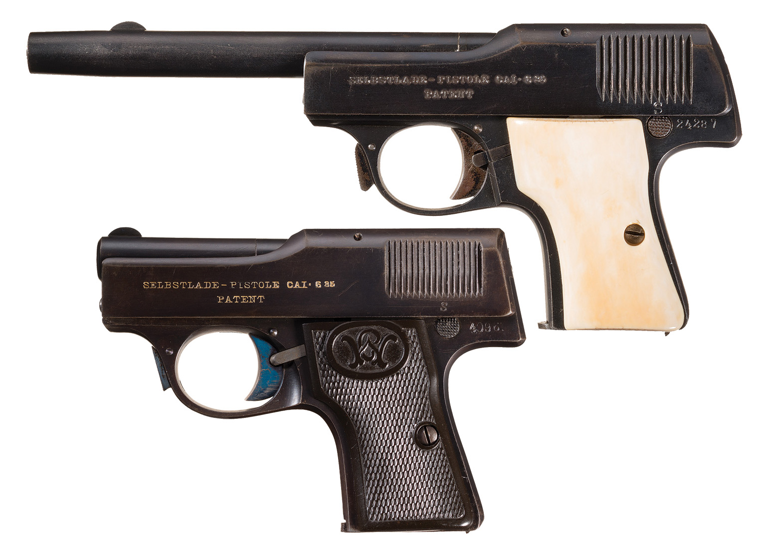 Two Walther Model 1 Semi-Automatic Pocket Pistols | Rock Island Auction