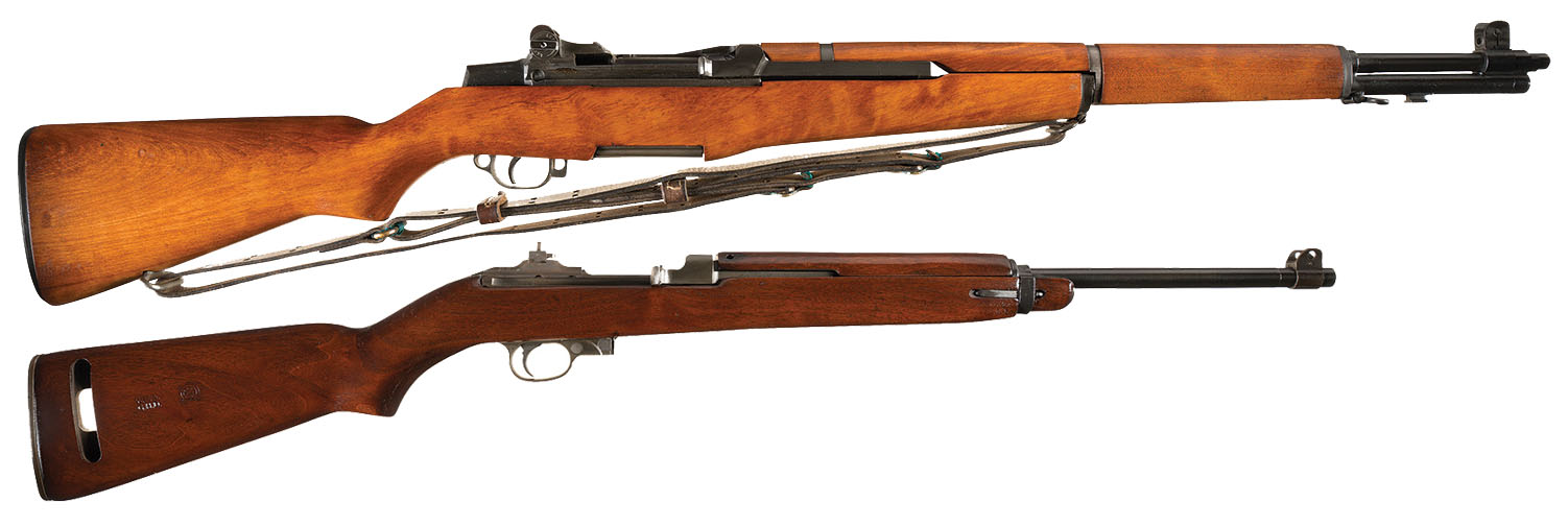 Two U.S. Winchester World War II Semi-Automatic Longarms | Rock Island ...