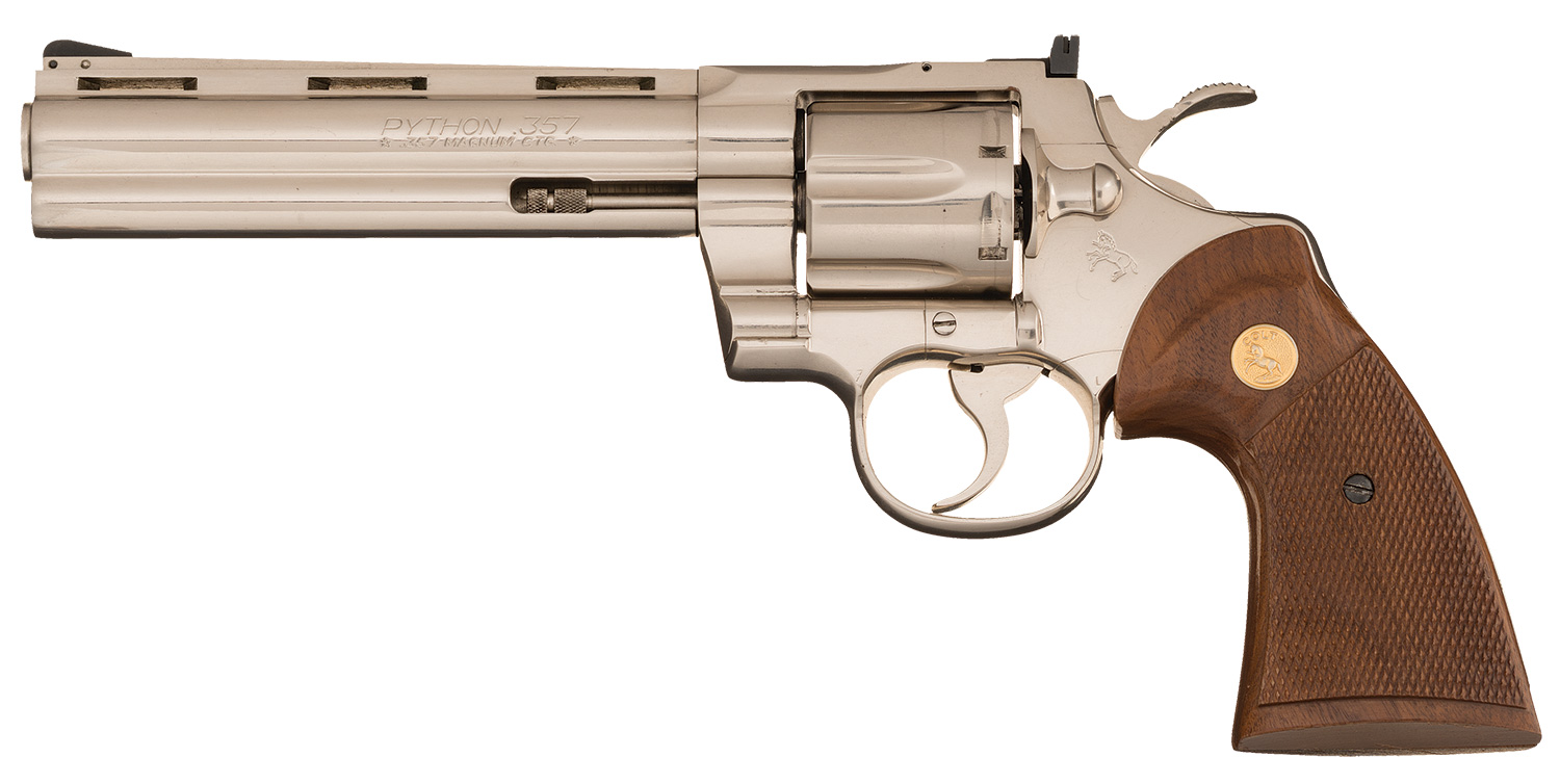 Desirable Nickel Plated Colt Python Double Action Revolver | Rock ...