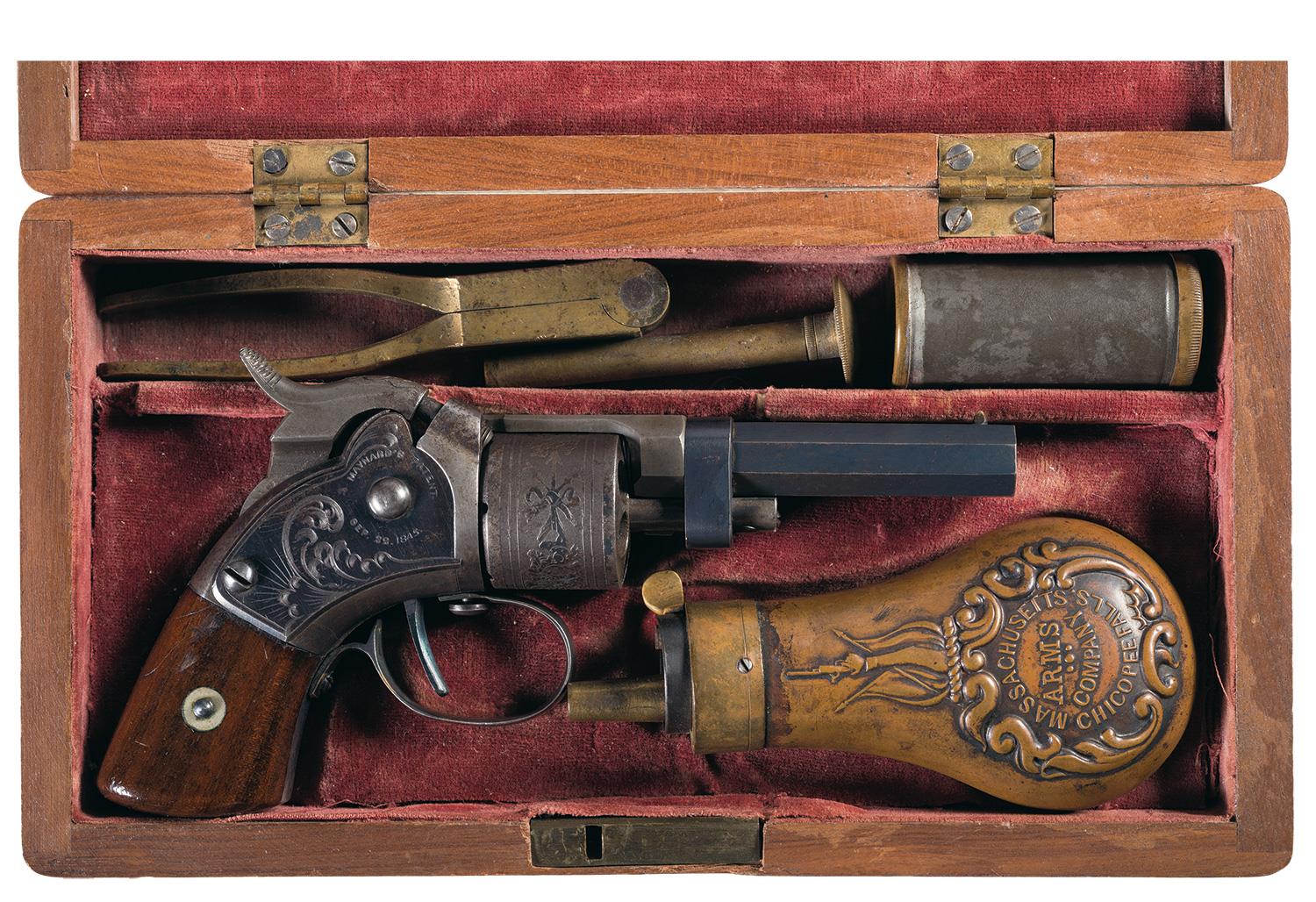 Massachusetts Arms Co Maynard Primed Pocket Revolver 28 Percuss | Rock ...