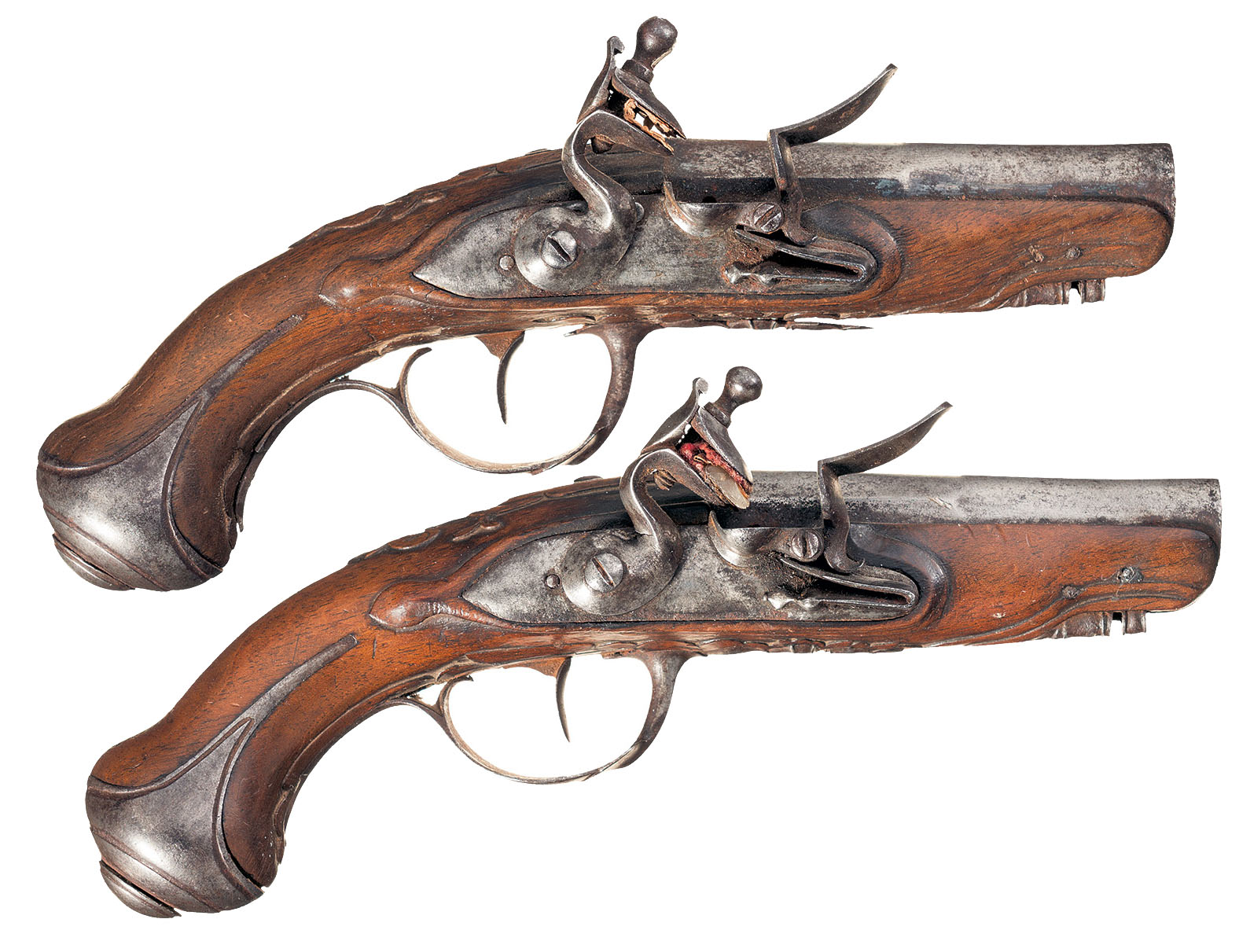 Pair of Flintlock Pocket Pistols -A) Pocket Pistol | Rock Island Auction