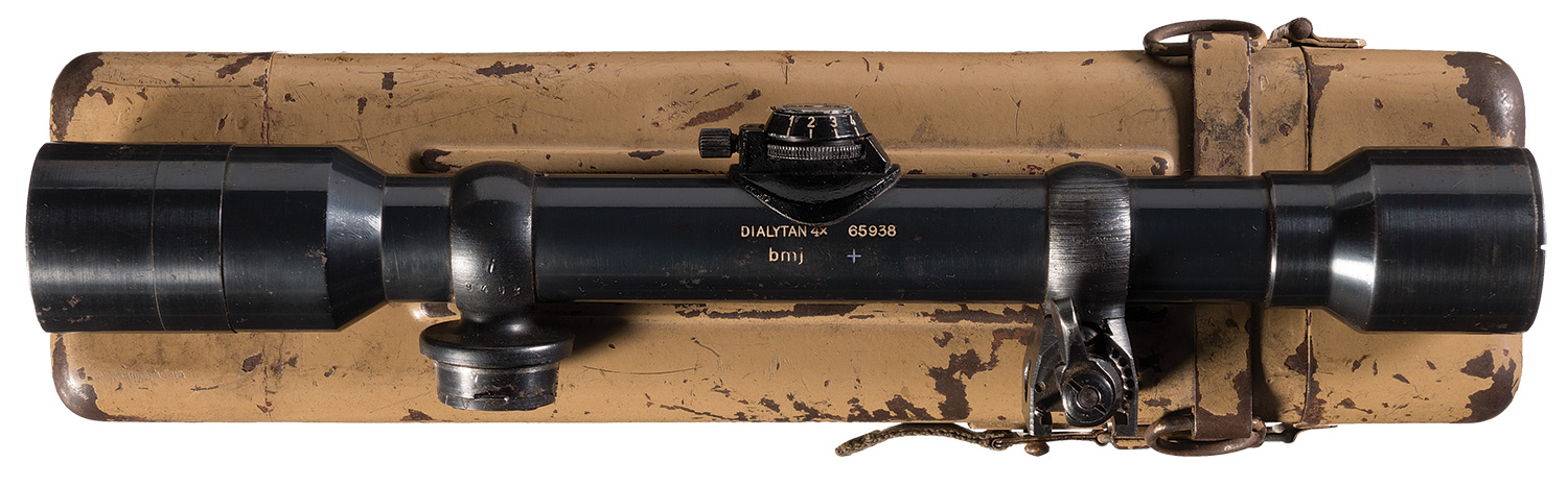 World War II Hensoldt & Sons 4x Dialytan Low Turret Sniper Scope | Rock ...