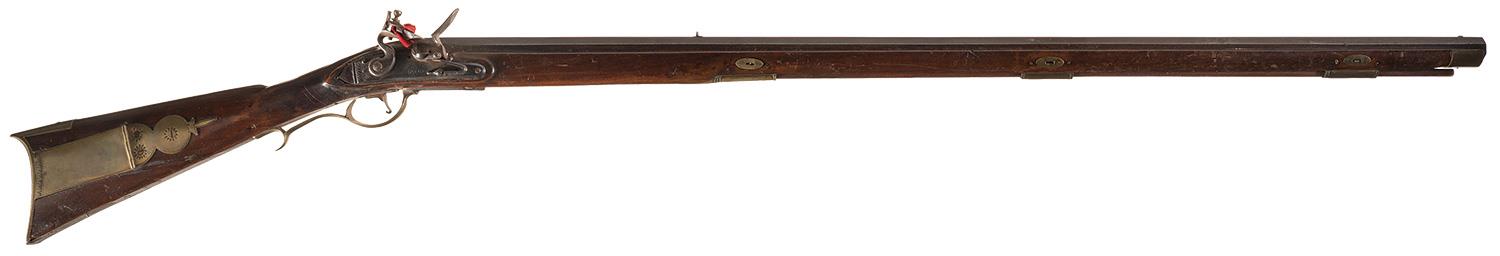 New England Smoothbore Flintlock American Long Rifle | Rock Island Auction