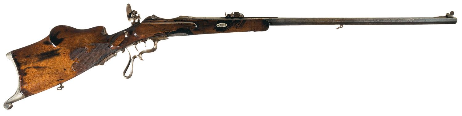 Inscribed and Engraved German Martini Schuetzen Target Rifle | Rock ...