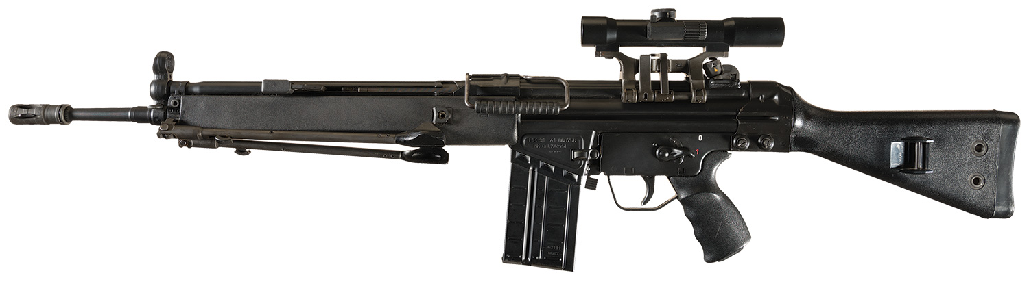 Excellent Heckler & Koch Model 91 Semi-Automatic Rifle with Scop | Rock ...