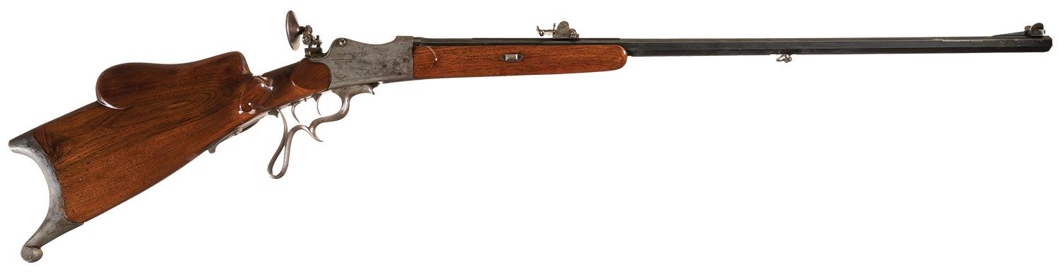 Unmarked Engraved German Martini Schuetzen Target Rifle | Rock Island ...