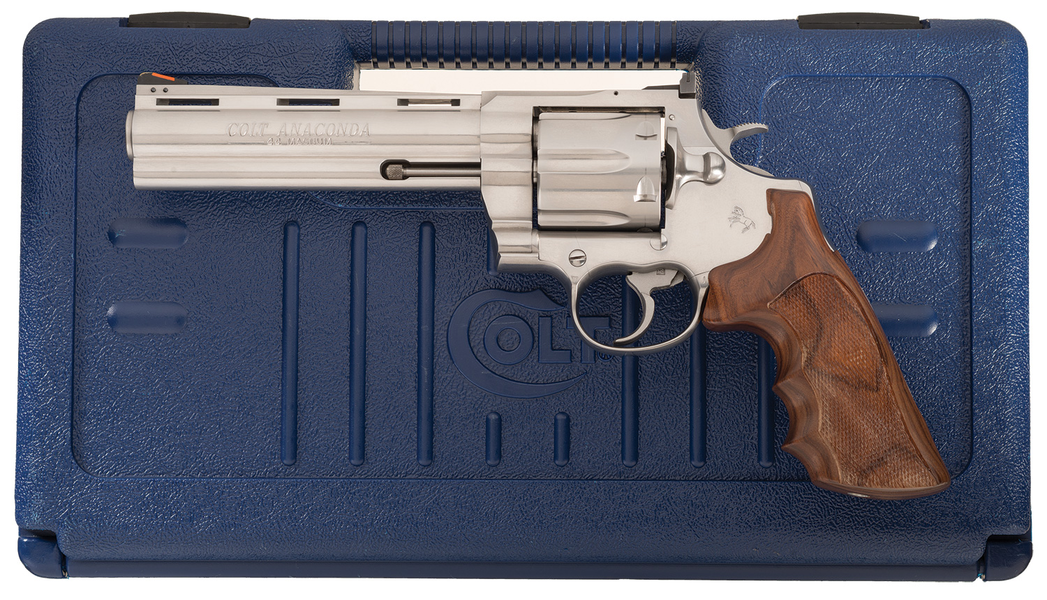 Stainless Steel Colt Anaconda Double Action Revolver with Case | Rock ...