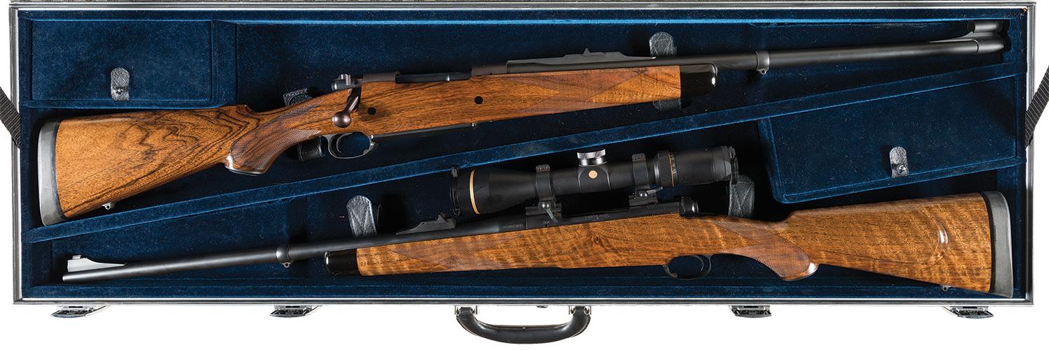 Cased Two Dakota Arms Model 76 Bolt Action Rifles | Rock Island Auction