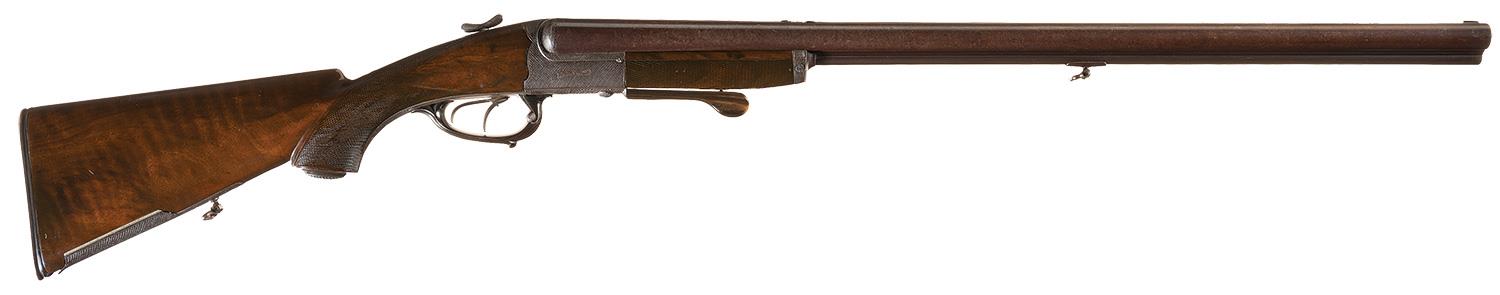 Engraved G.L. Rasch Damascus Drilling Combination Gun | Rock Island Auction