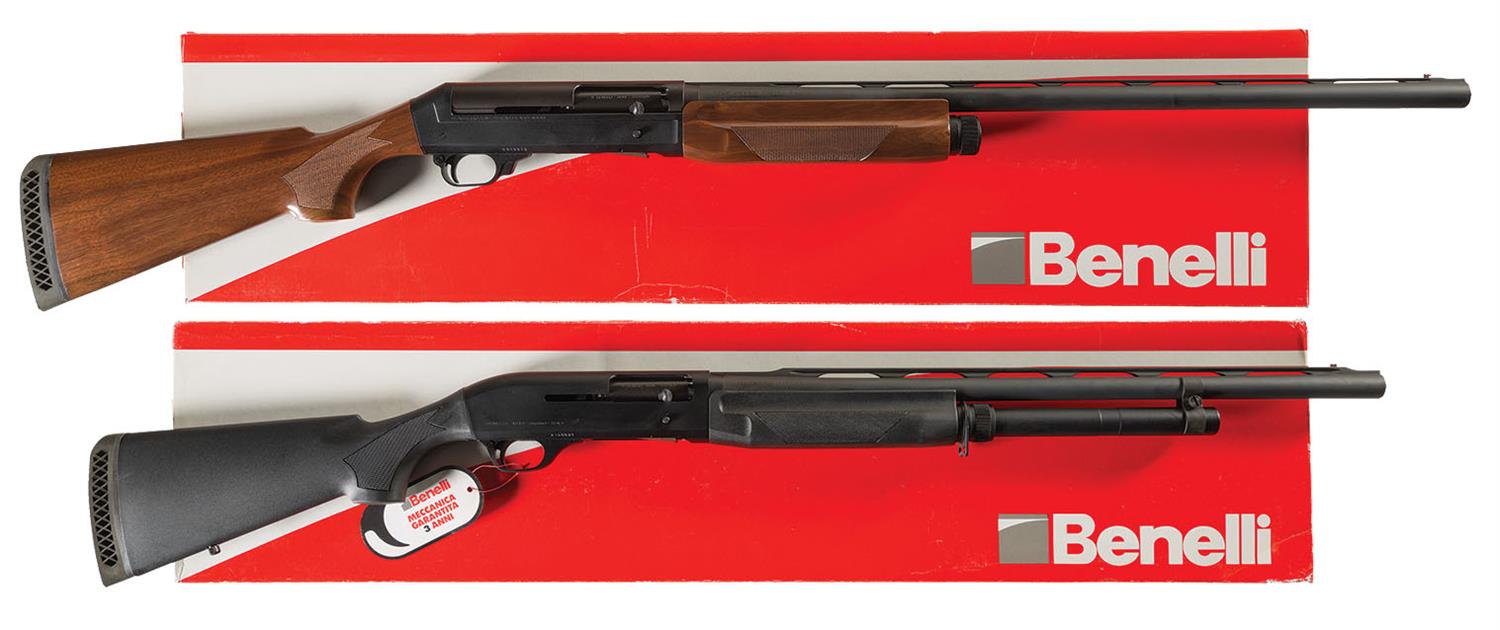 Two Benelli Semi-Automatic Shotguns w/ Boxes | Rock Island Auction