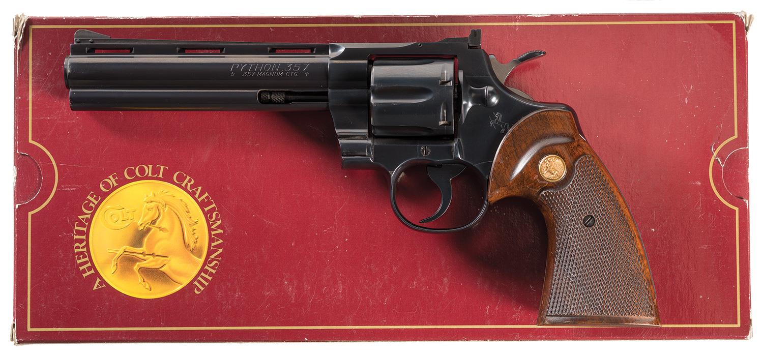 Early Colt Python Double Action Revolver with Box | Rock Island Auction