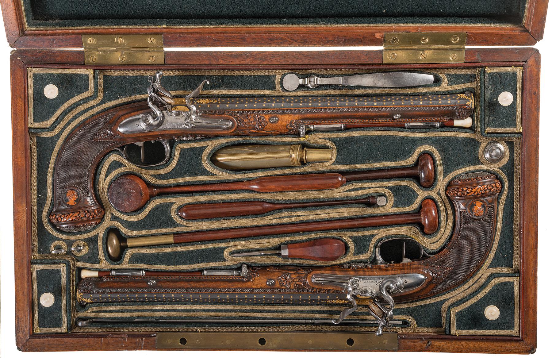 Cased Pair of Exhibition Quality Nicolas Noel Boutet Pistols | Rock ...