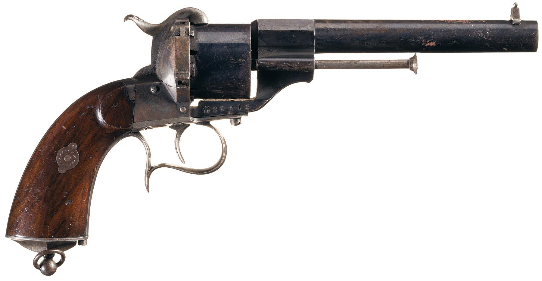Lefaucheux Model 1854 Single Action Pinfire Revolver | Rock Island Auction