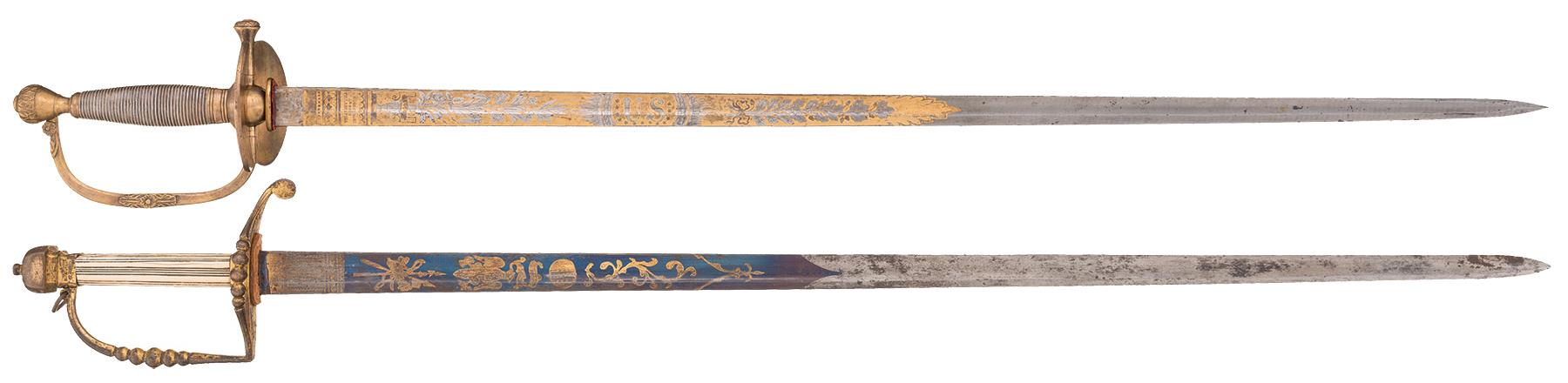 American Style Swords, Including a Damascus-Bladed Weyersber | Rock ...