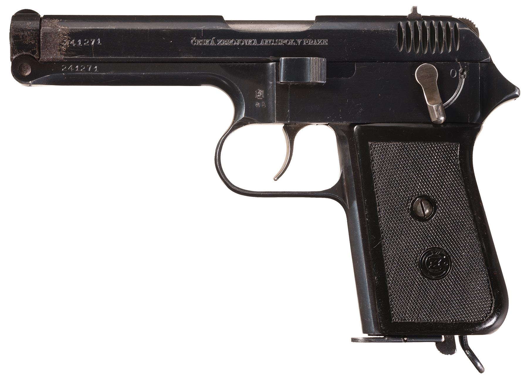 CZ Model 1938 Semi-Automatic Pistol with Unique Safety Lever | Rock ...