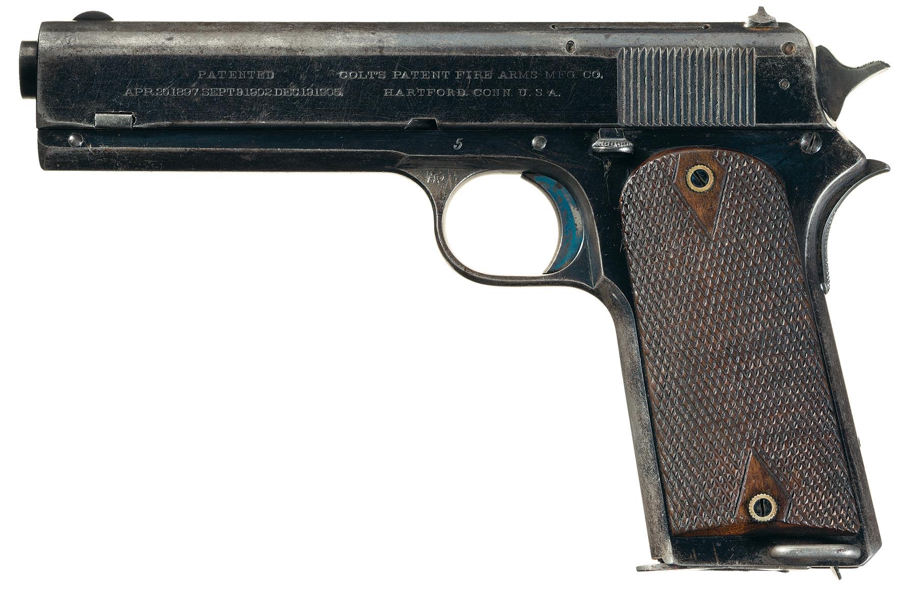 Single Digit Serialzied Colt Model 1907 U.S. Trials Pistol | Rock ...