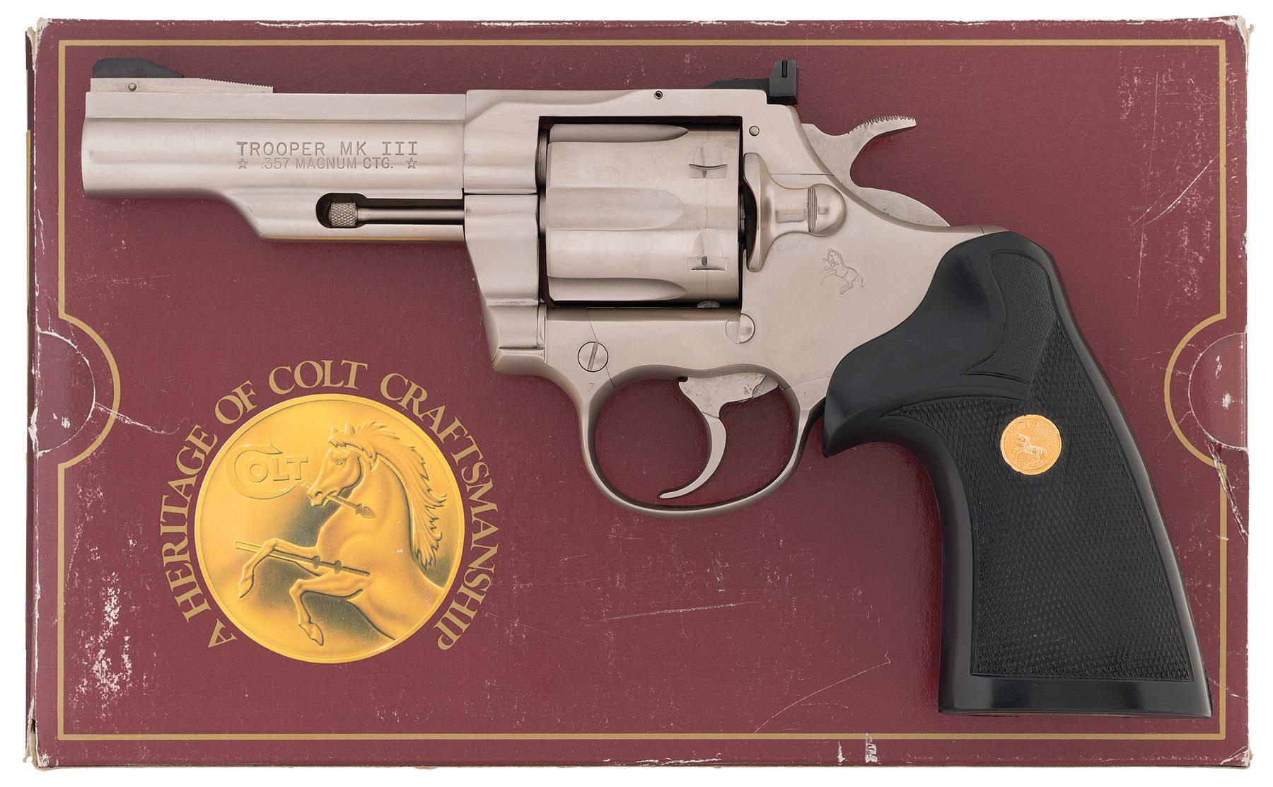 Colt Trooper MK III Double Action Revolver from the Colt Factory | Rock ...