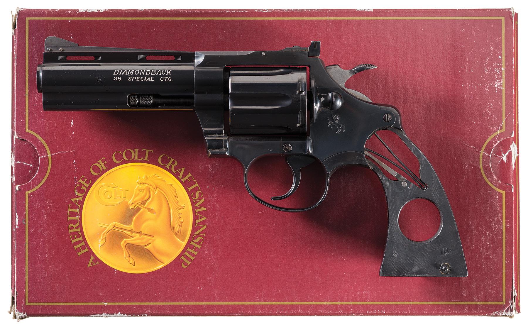 Colt Prototype Diamondback Double Action Revolver with Box | Rock ...