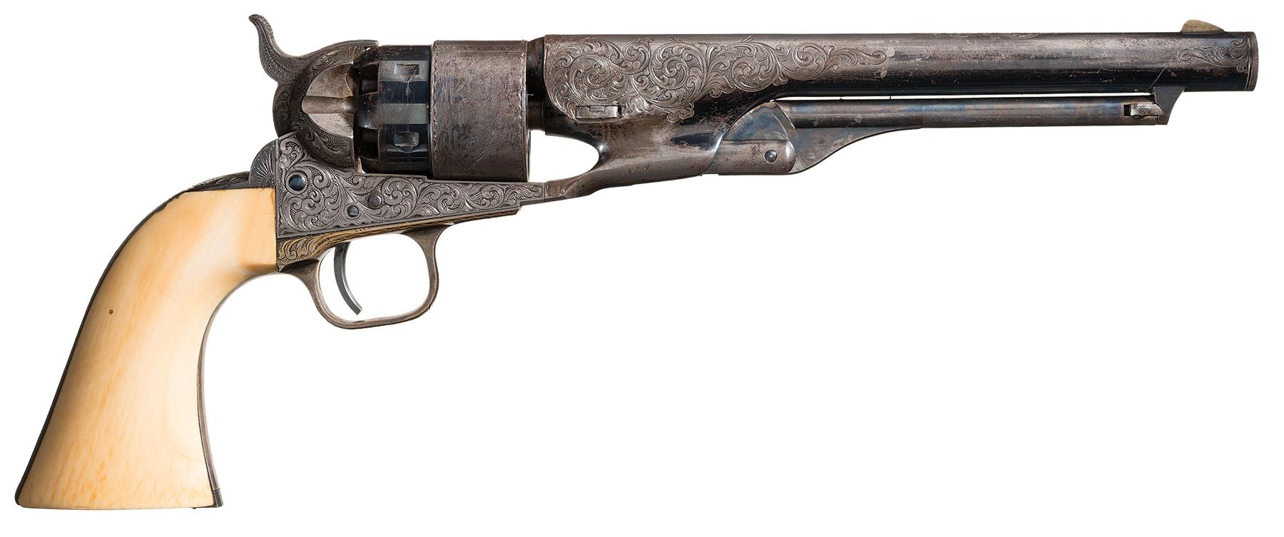 Factory Engraved Colt Model 1860 Army Percussion Revolver | Rock Island ...