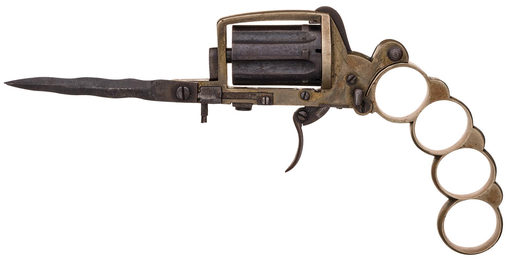 Dolne Apache Pinfire Knuckle Duster Revolver | Rock Island Auction