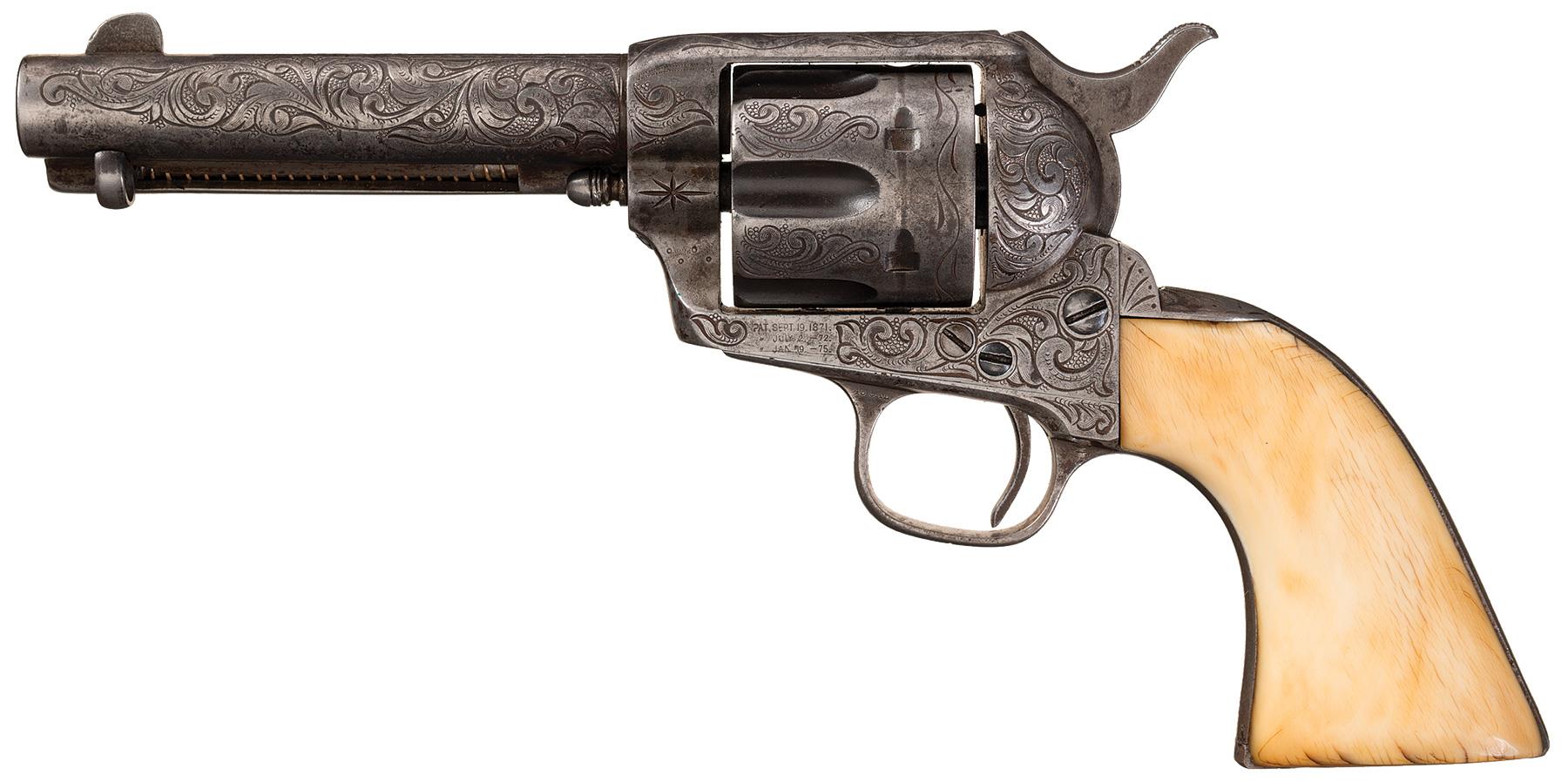 New York Engraved Black Powder Colt Single Action Army Revolver | Rock ...