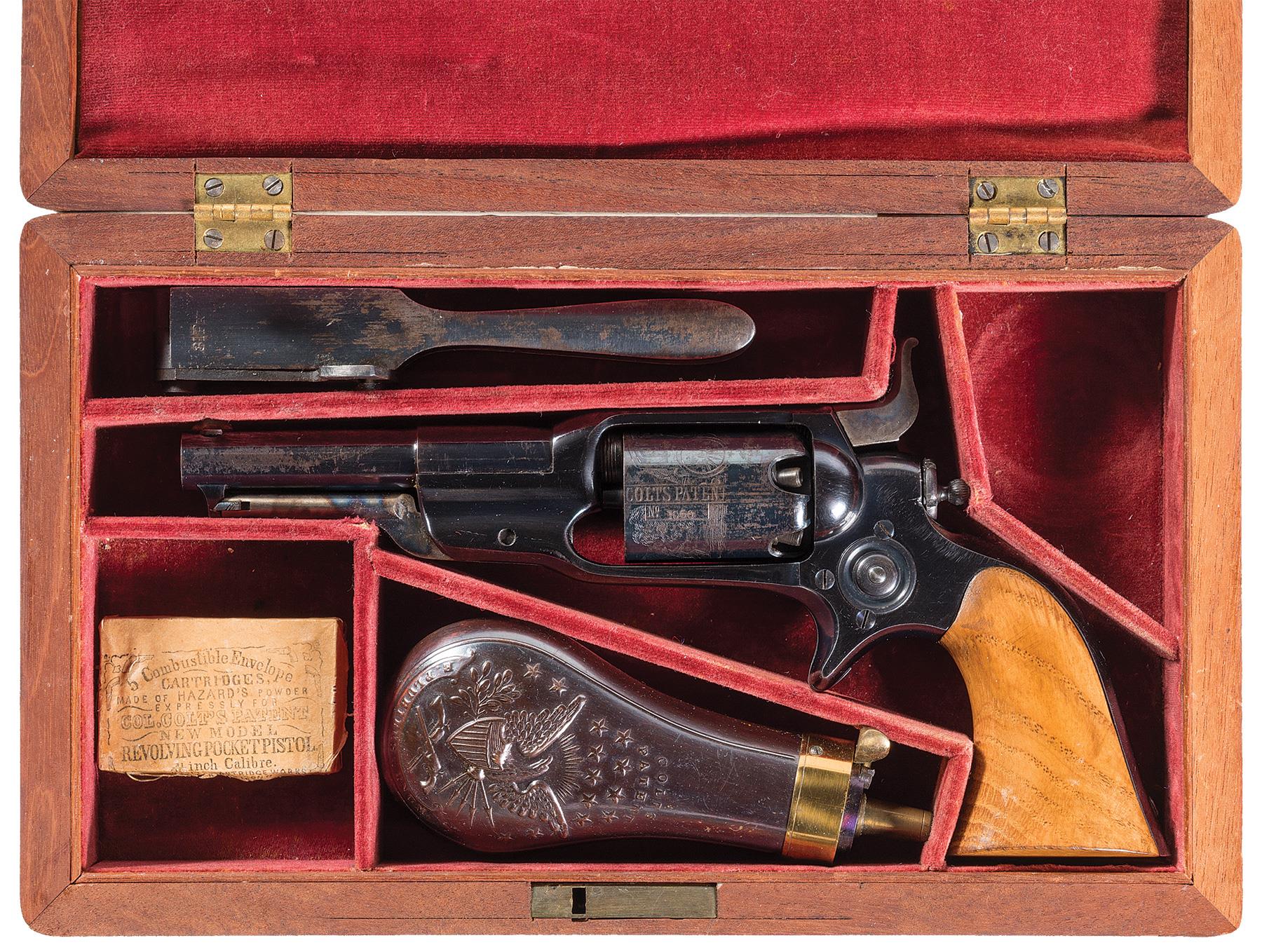 Factory Cased Colt New Model 1855 Pocket Percussion Revolver | Rock ...