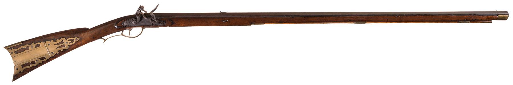 J. E. Geiger Marked American Long Rifle | Rock Island Auction