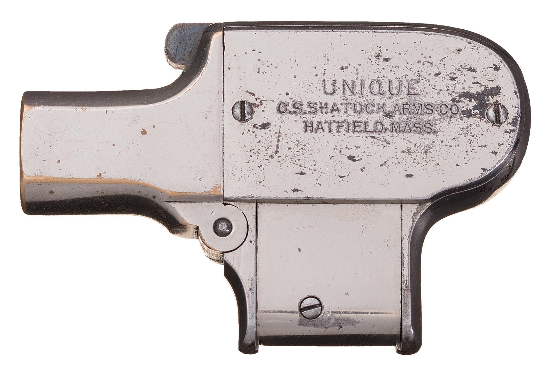 C.S. Shattuck Unique Palm Pistol in Scarce 32 Rimfire | Rock Island Auction