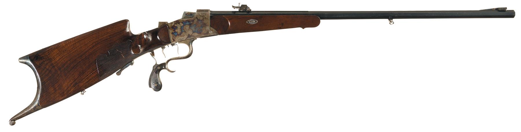 Buchel Meister Schuetzen Rifle by E.F.B.-Luna | Rock Island Auction