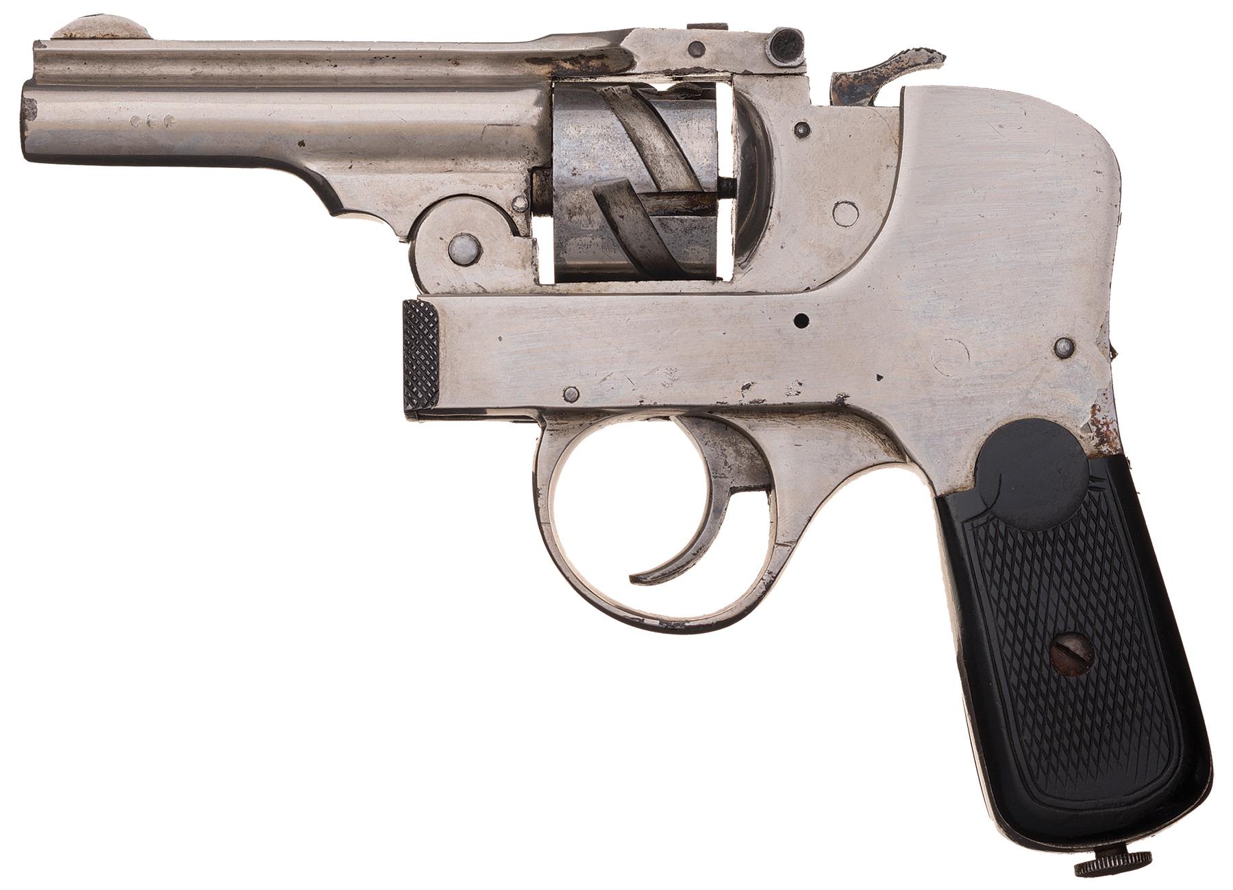 Union Fire Arms Automatic Revolver in Nickel | Rock Island Auction