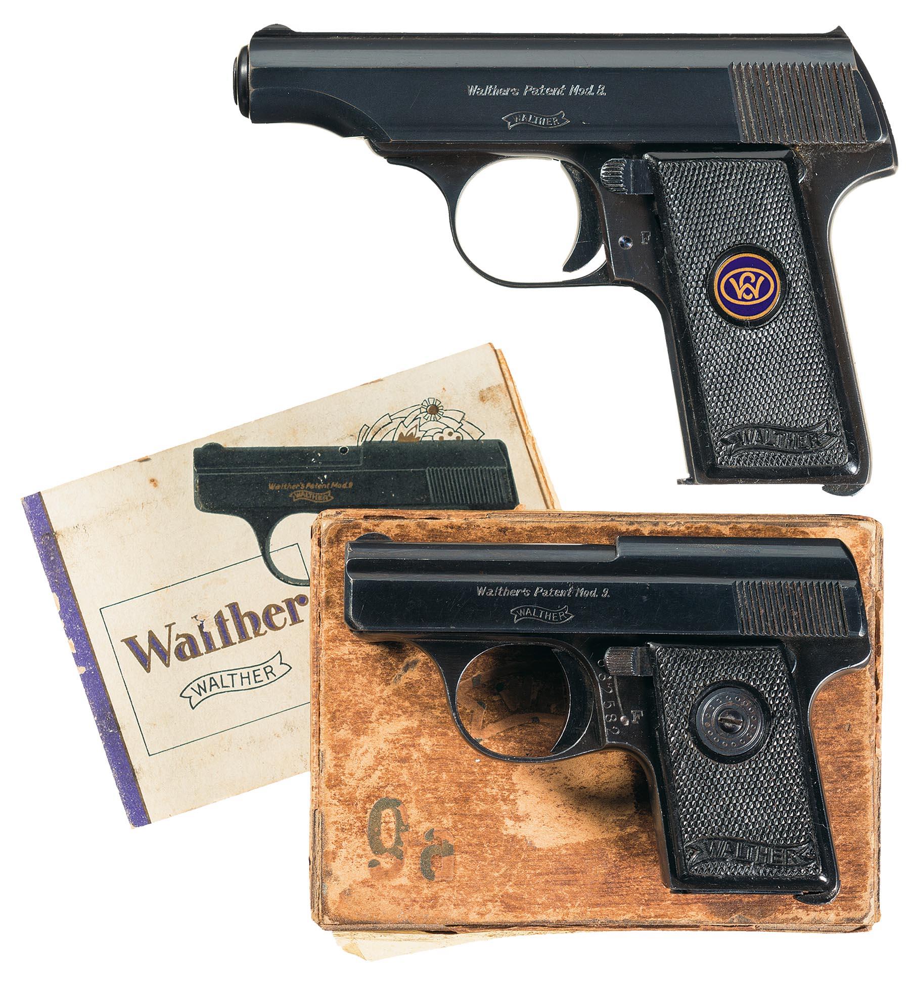 Collector's Lot of Two Walther Semi-Automatic Pocket Pistols | Rock ...