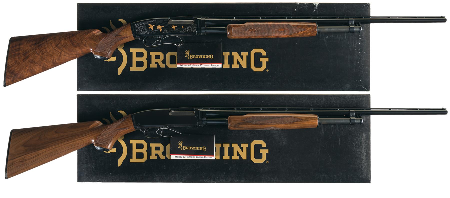 Matching Serial Numbered Browning Model 42 Shotguns | Rock Island Auction