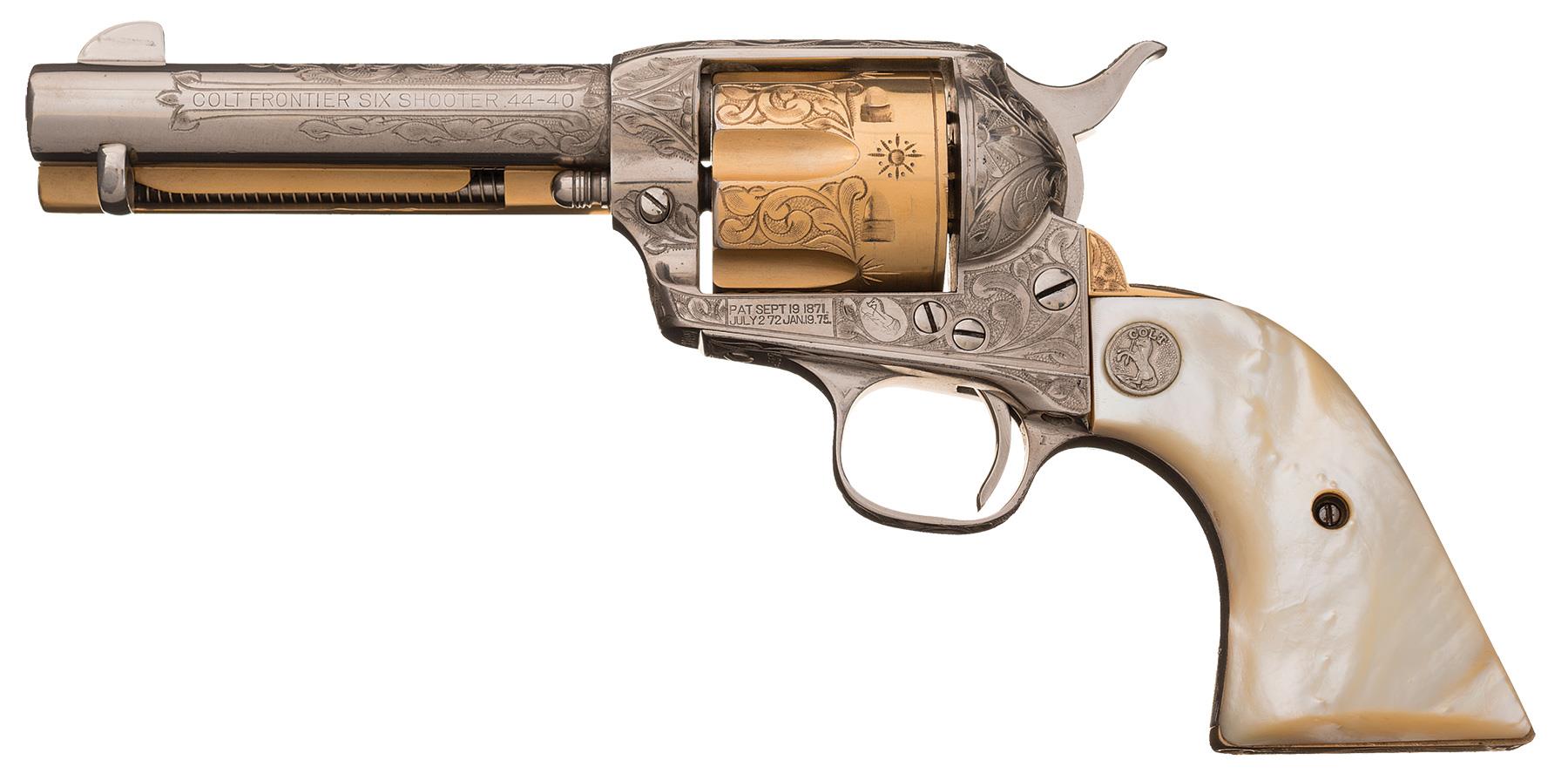 Engraved Colt Frontier Six Shooter | Rock Island Auction