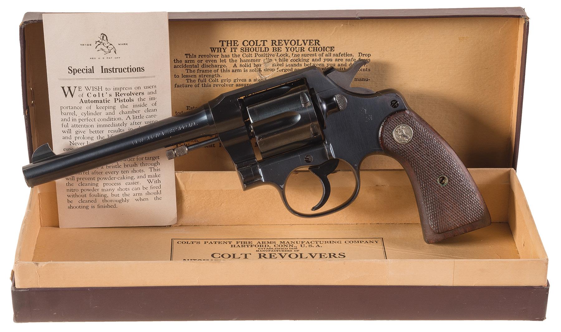 Colt New Service Double Action Revolver with Box | Rock Island Auction