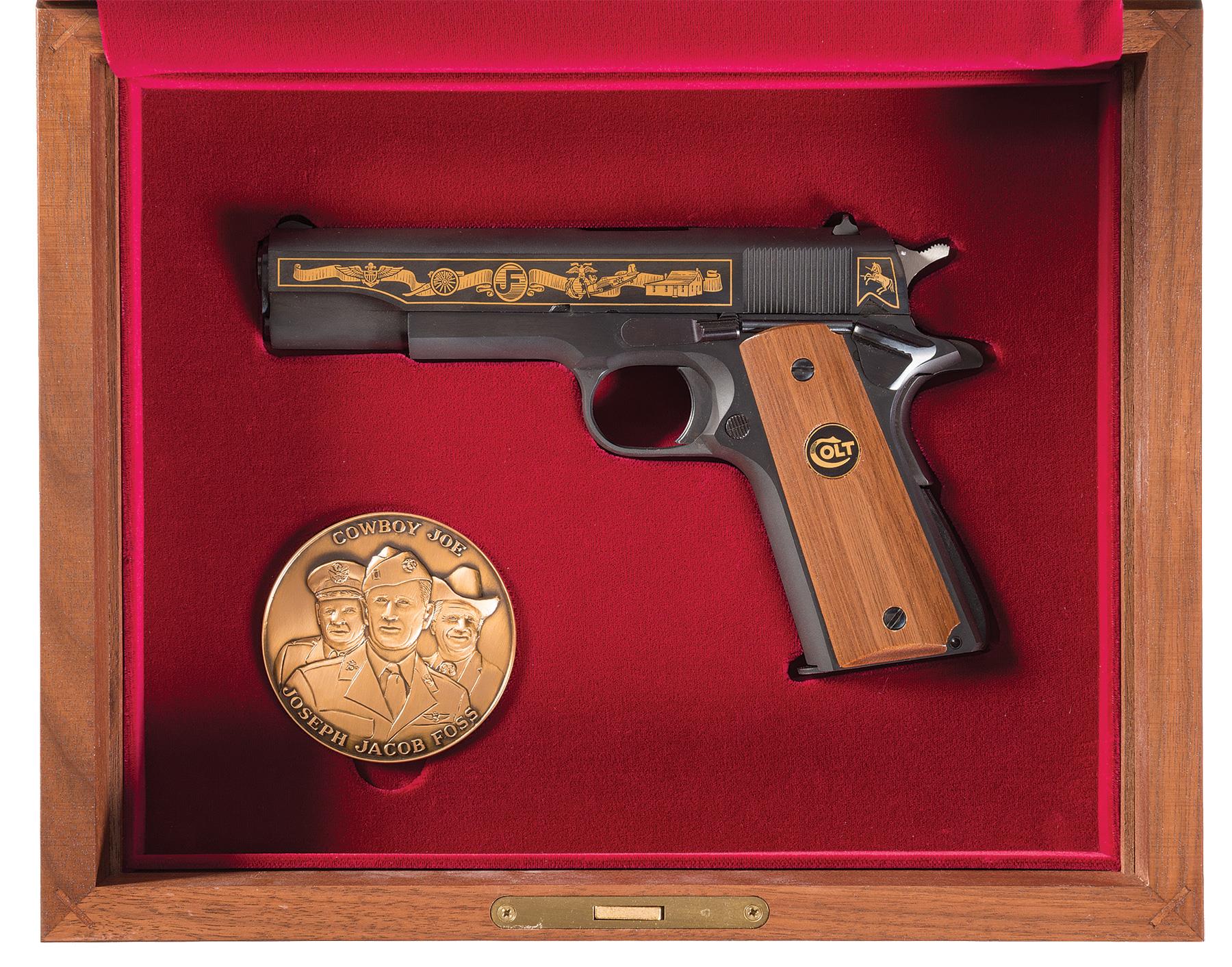 Cased Colt Government Model Tribute to Joe Foss | Rock Island Auction
