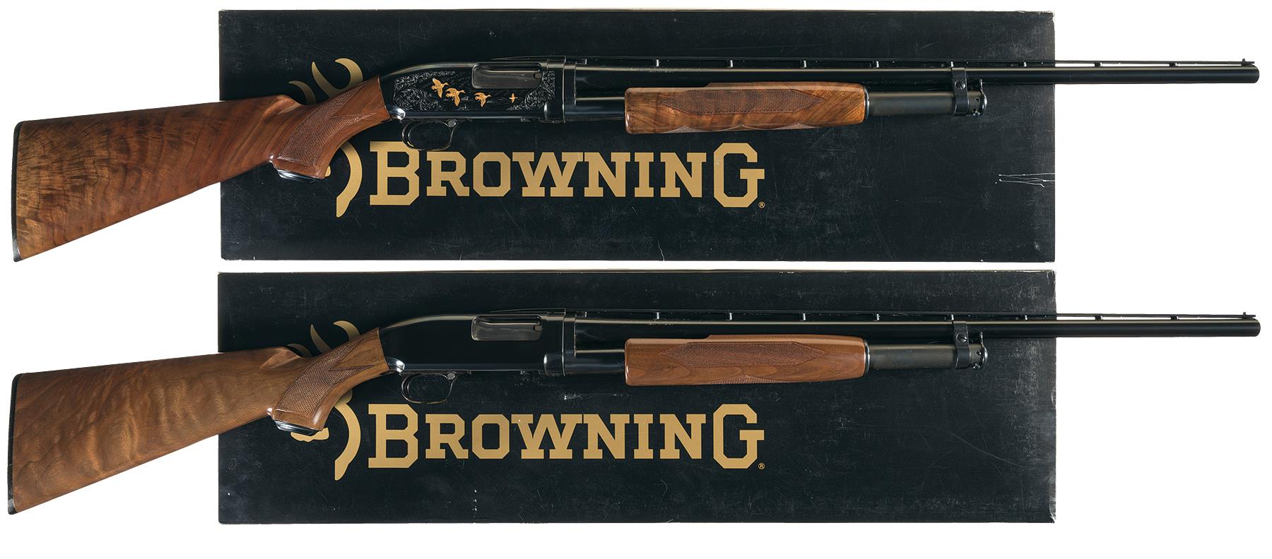 Matching Serial Numbered Browning Model 12 Shotguns | Rock Island Auction